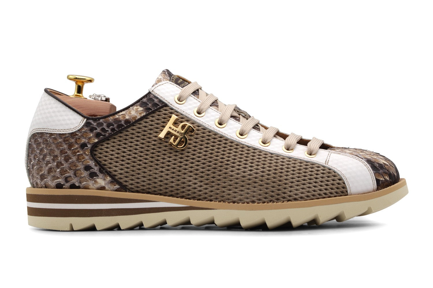 Precious and pierced leather sneakers – Harris Shoes 1913